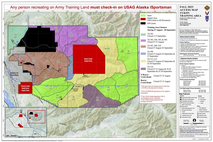 Fort Wainwright releases 2023 fall hunting maps | Outdoors | newsminer.com
