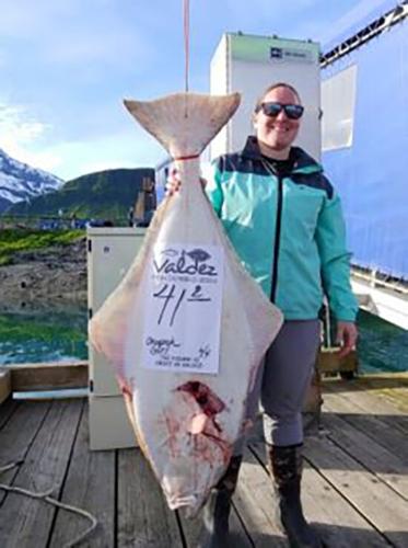 A 12-year-old girl from Fairbanks is leading the Valdez Halibut Derby ...