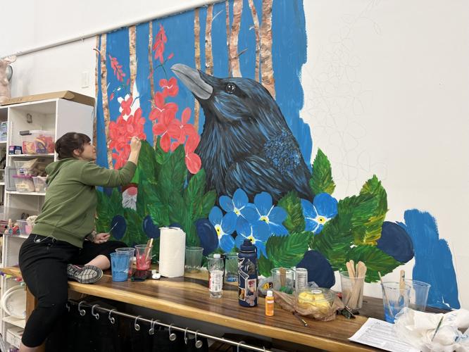 Longtime artist goes big with raven mural | Kris Capps | newsminer.com