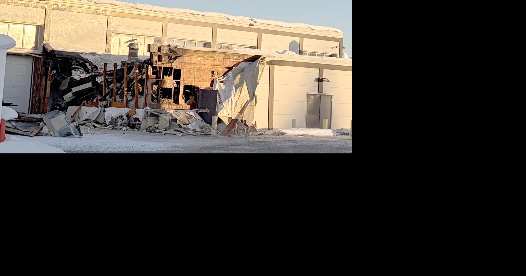 Explosion, fire damage Fairbanks National Guard armory | Local News ...
