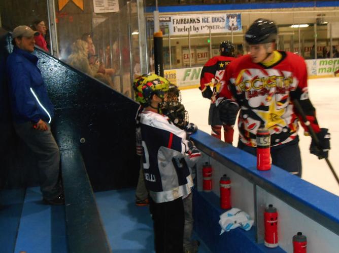 Young players visit Ice Dogs | Kris Capps | newsminer.com