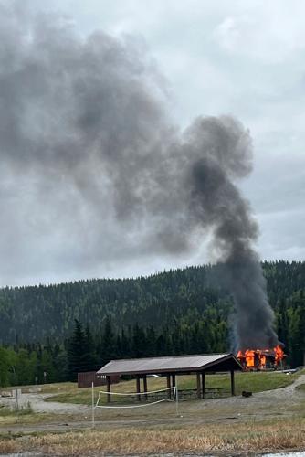 Flames engulf Quartz Lake public use cabin | Local News | newsminer.com