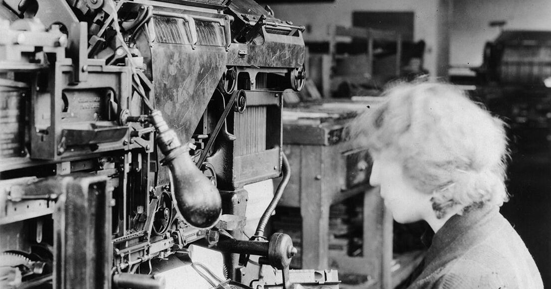 The journey of the Mergenthaler Linotype machine to Fairbanks | Our ...