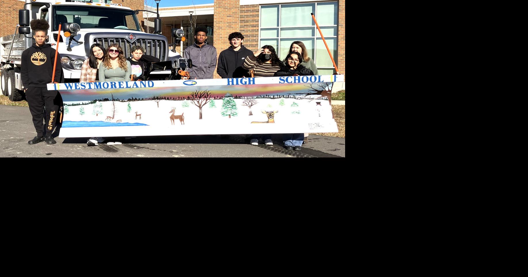 WHS Art Students Decorate a VDOT Snow Plow | News | newsontheneck.com