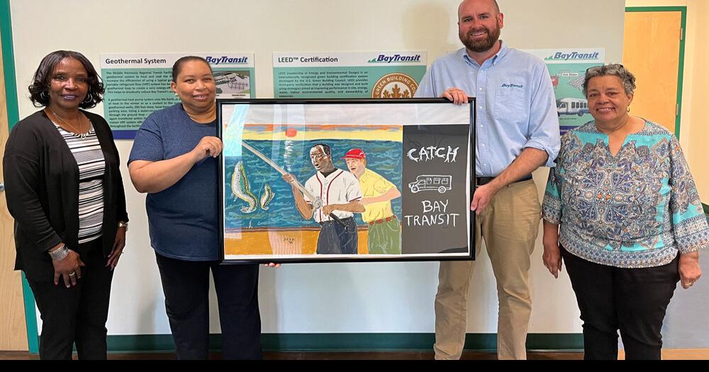 Bay Transit Super User Judy Kidd donates painting to Bay Transit ...