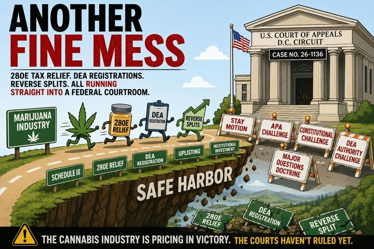 280E Tax Relief. DEA Registrations. Reverse Splits. The Cannabis ...