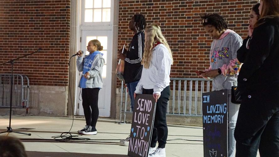 PHOTOS | Balloon release and open mic held for Cayden Turner | Gallery ...
