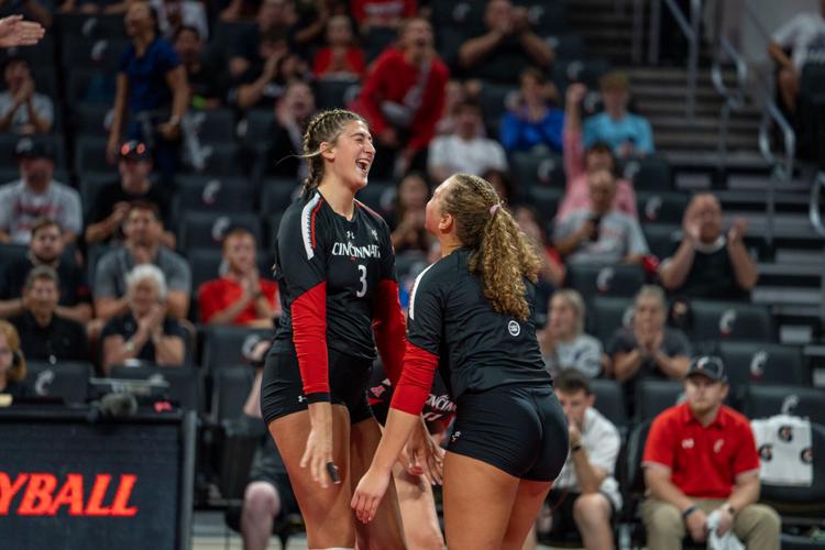 PHOTOS | Cincinnati women's volleyball defeats the Miami RedHawks 3-0 at Fifth-Third Arena ...