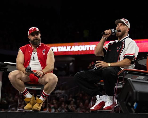 PHOTOS | Travis and Jason Kelce host live edition of New Heights ...