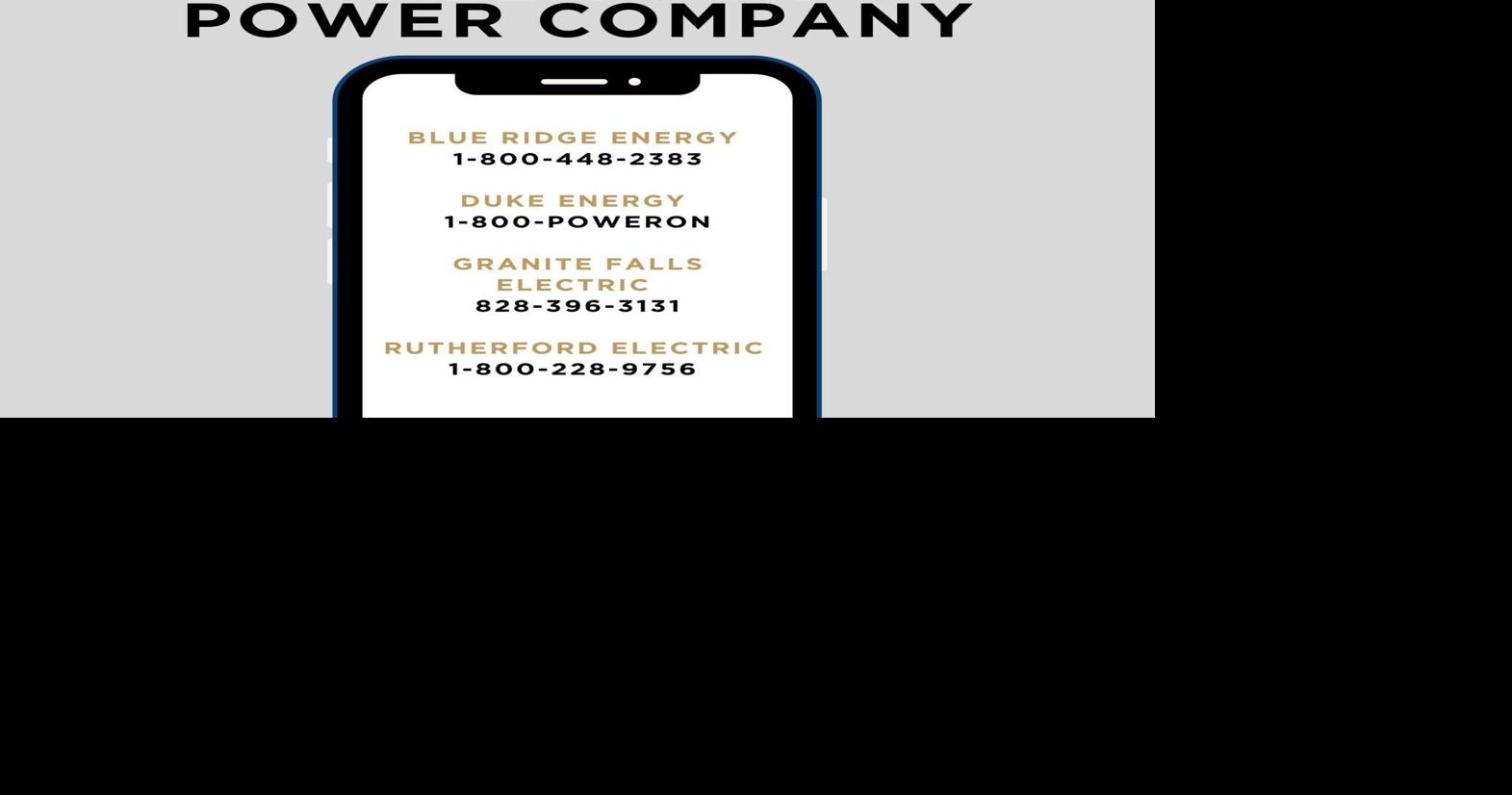 Who to call when power goes out | Archives | newstopicnews.com