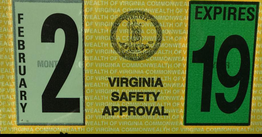 New Virginia car inspection stickers are smaller, less susceptible to ...