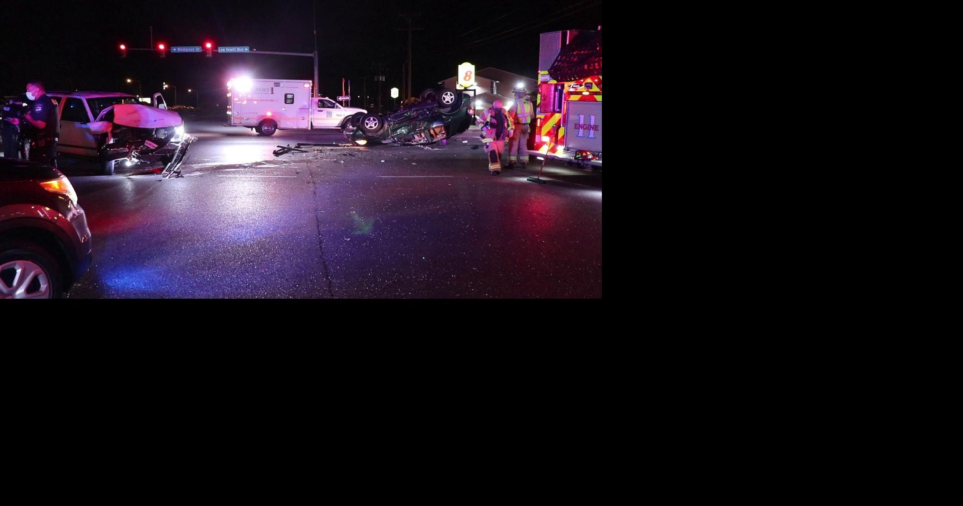 Two-vehicle rollover collision results in minor injuries