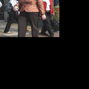 Former Virginia first lady stumps for husband in Staunton