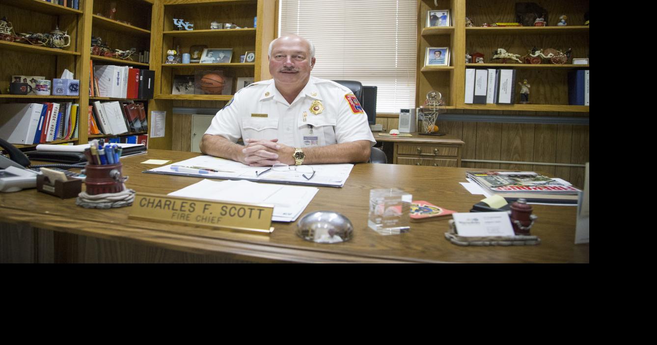 Still running into the flames: Chief Scott says goodbye