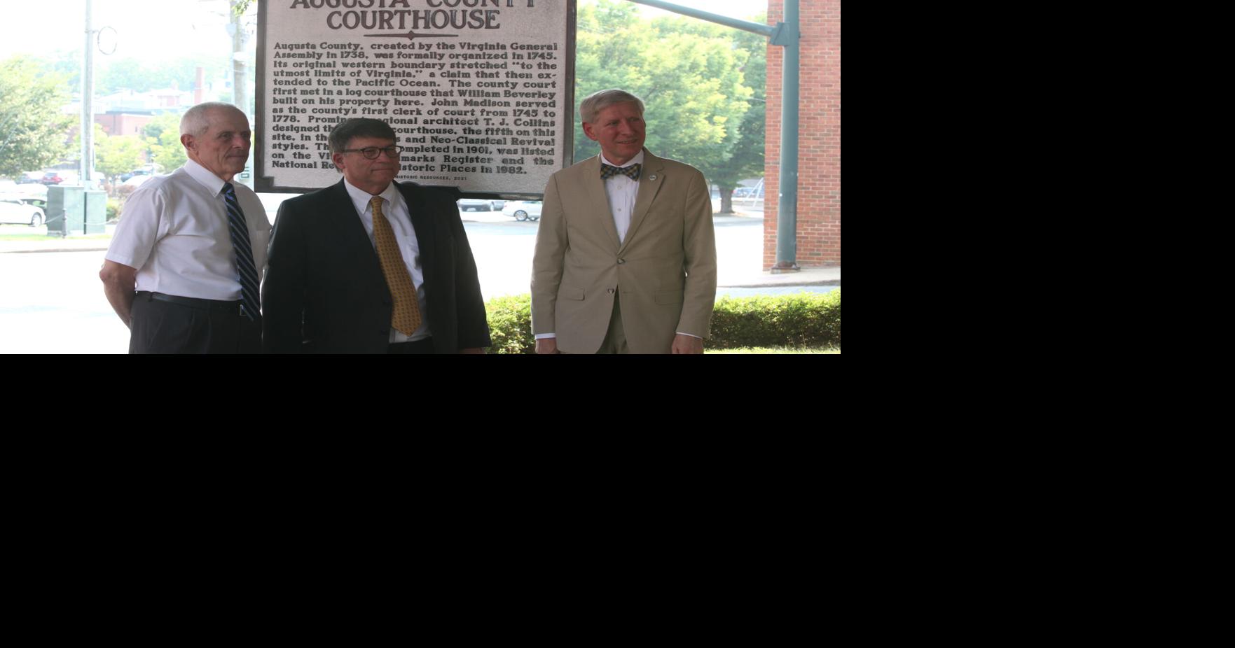 Augusta County Courthouse unveils historical marker