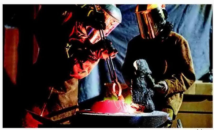 Robert E. Lee statue melted