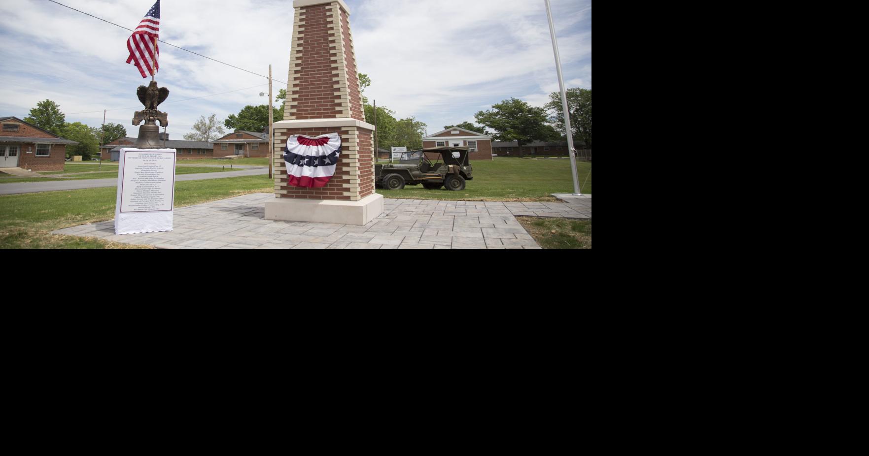 Monument at Woodrow Wilson hospital dedicated to local military history