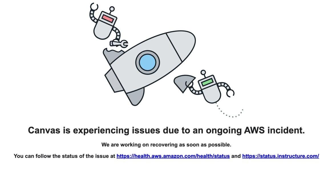 Amazon Web Services outage disrupts Canvas, affects UCF students | News ...
