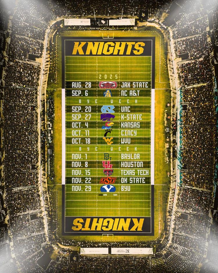 UCF Football reveals 2025 schedule | Sports | The Charge