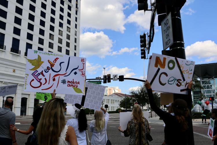 Woman, life, freedom: UCF students and alumni protest in support of ...