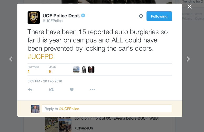 UCF Police alert the community after increase in car burglaries | News ...
