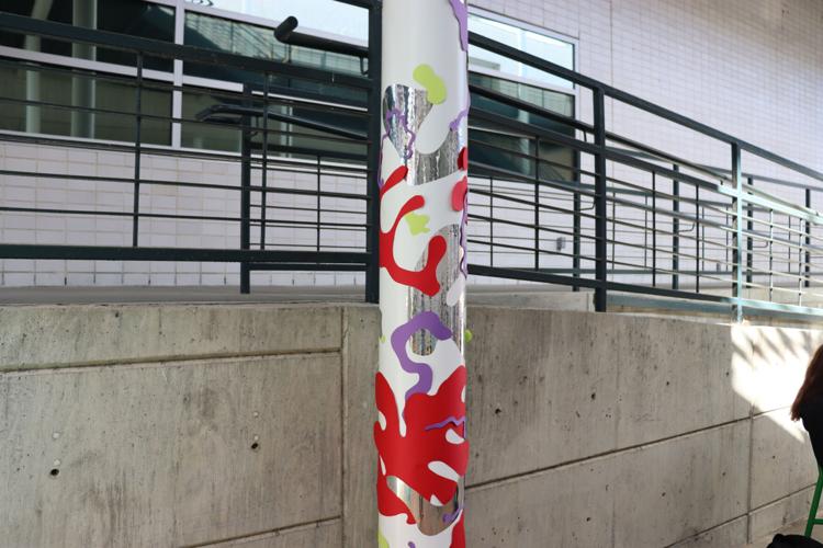 Landscape meets art: The Colvard Passageway mural construction | News ...