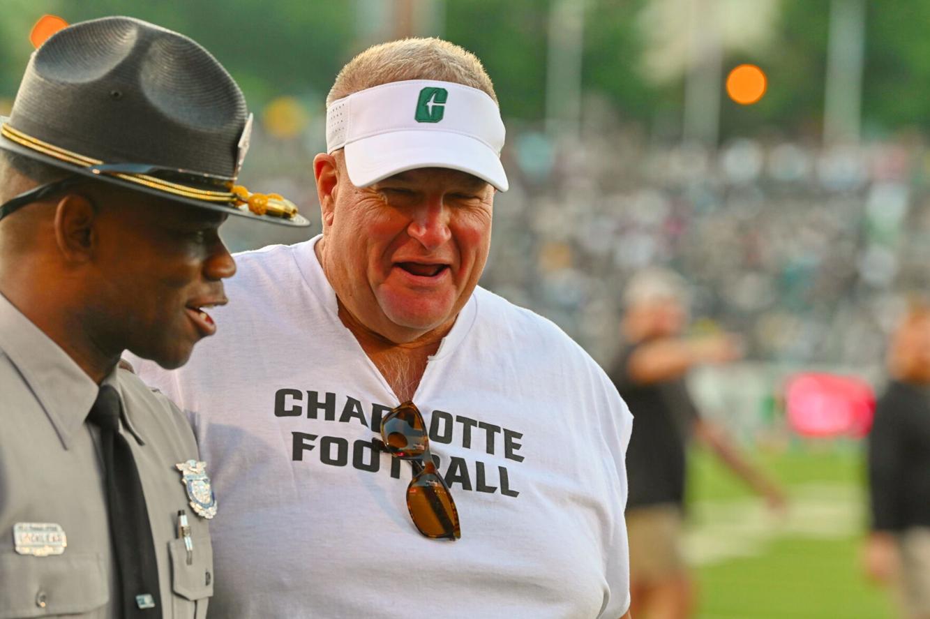 UNC Charlotte football Head Coach Biff Poggi talks all things Charlotte ...