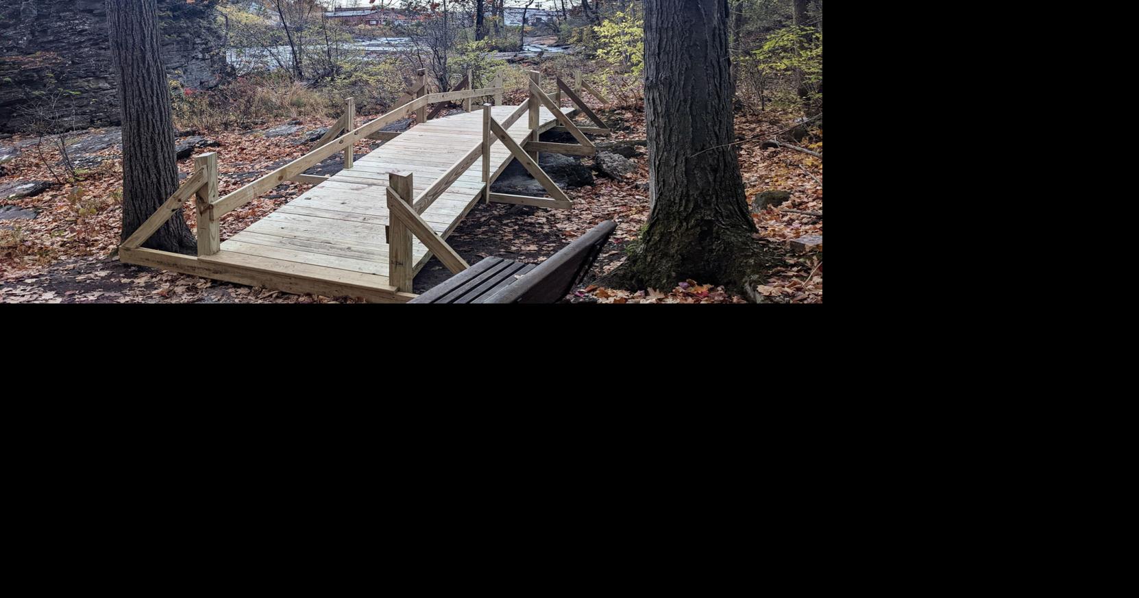 Photo: Easier passage; volunteer crew builds trail bridge | St ...
