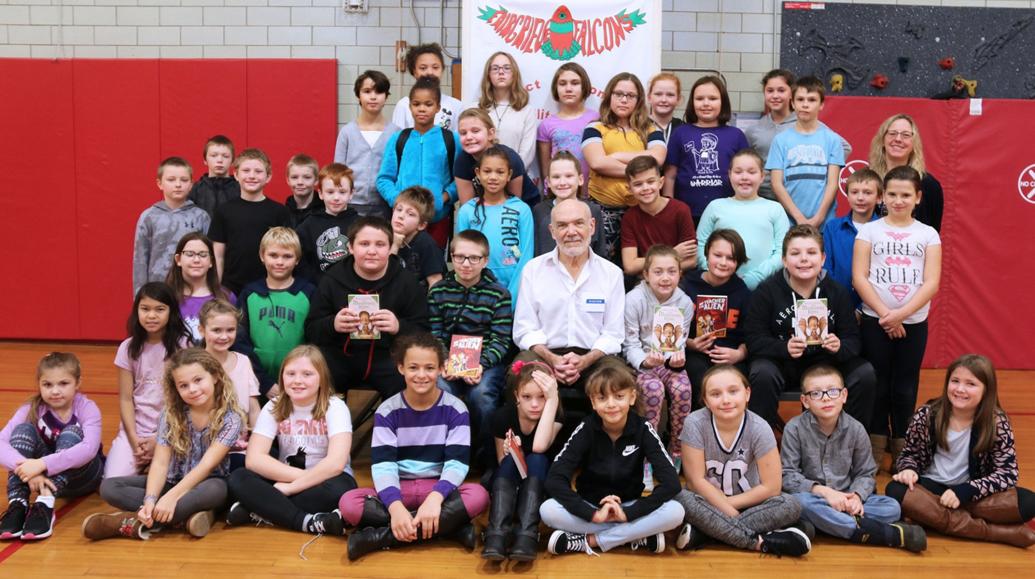 Fairgrieve students learn writing techniques from author Bruce Coville ...