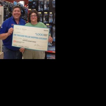 Potsdam’s winner of the Triple “A” Building Center’s Shopping Spree ...