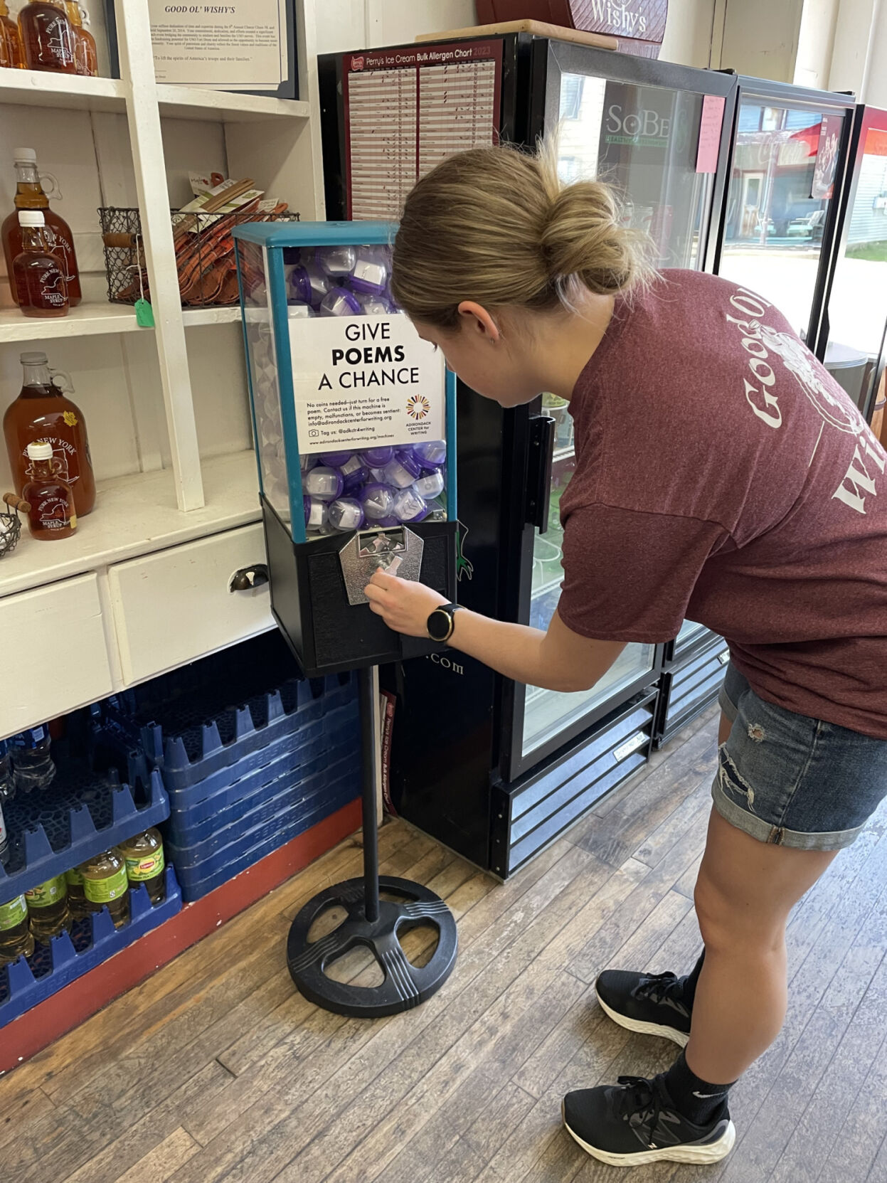 Big ol’ gumball machine brings poetry to Good Ol’ Wishy’s | Community ...
