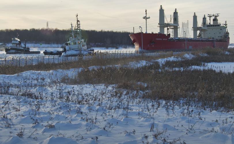 Freighter finally freed from Snell Lock | News | nny360.com