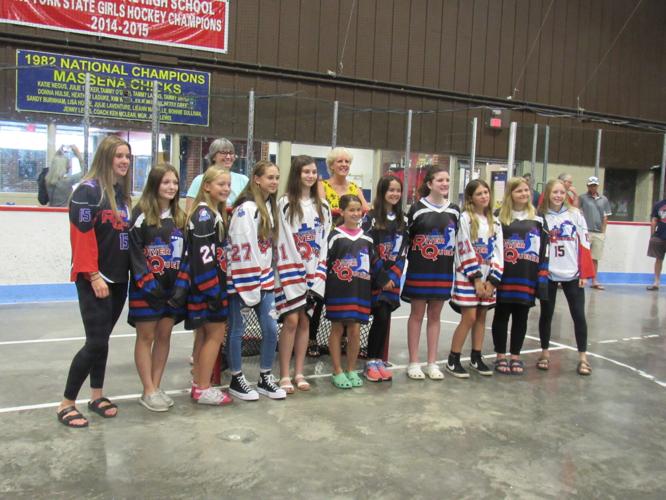 National champion Massena Chicks unveil new banner at Massena Arena ...