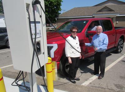 New EV charging station operational at Massena Public Library ...