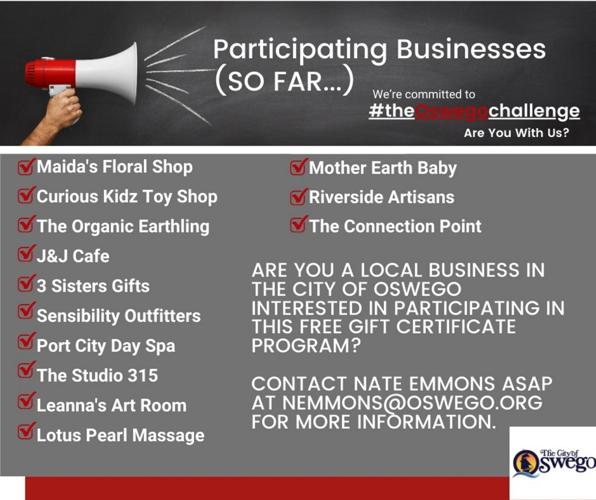 City of Oswego’s ‘Buy One Get One’ shop local promotion program ...