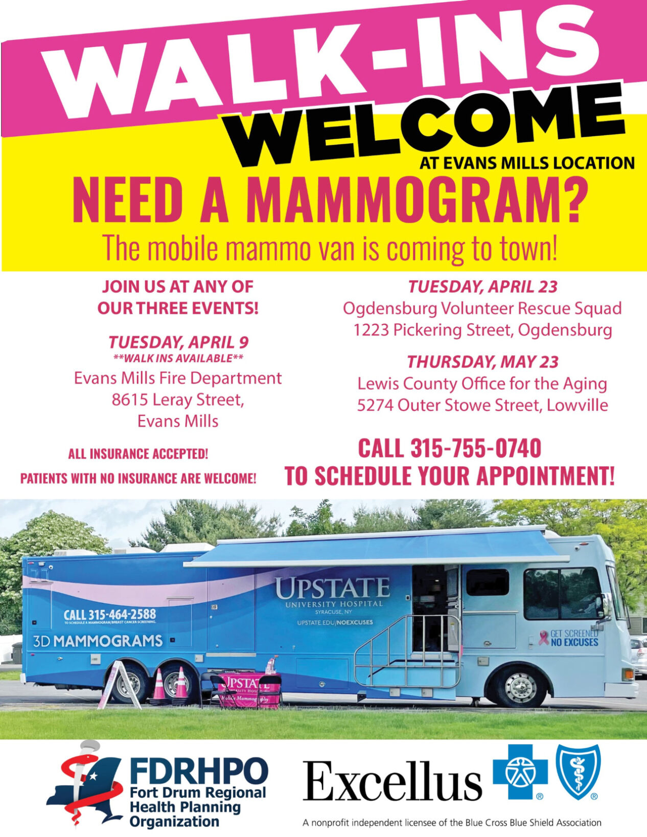 Mobile mammography screenings set for tri-county area | Health Matters ...
