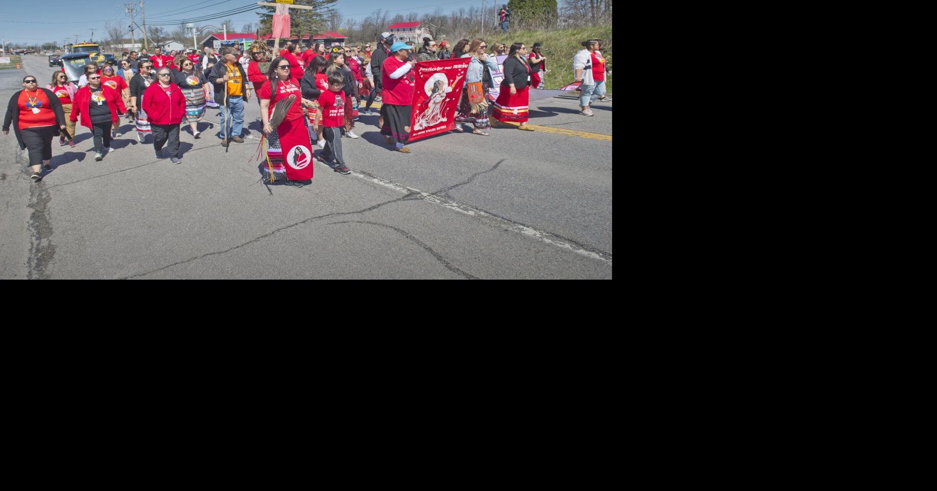 PHOTOS: Akwesasne Mohawk community marches for missing, murdered ...
