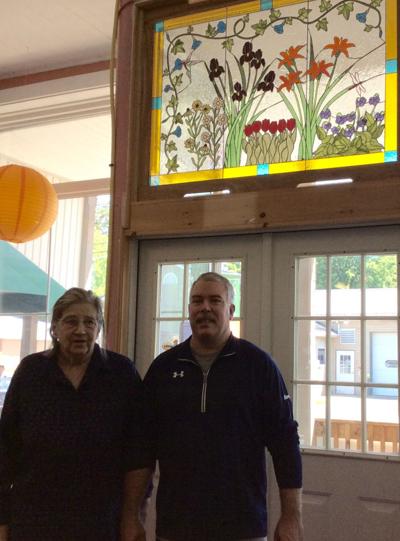 Brasher library benefactor honored Open house today features stained ...