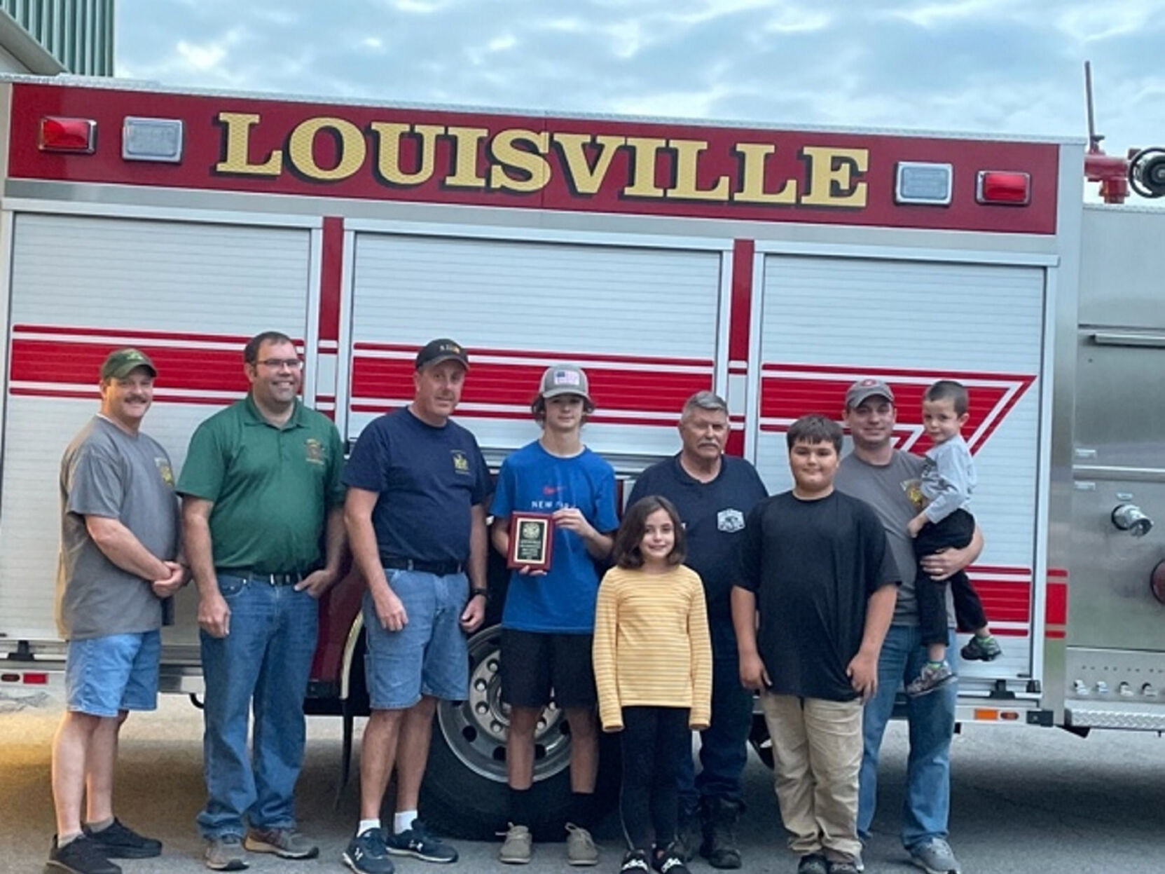 Louisville Volunteer Fire Department honors teen for actions during ...
