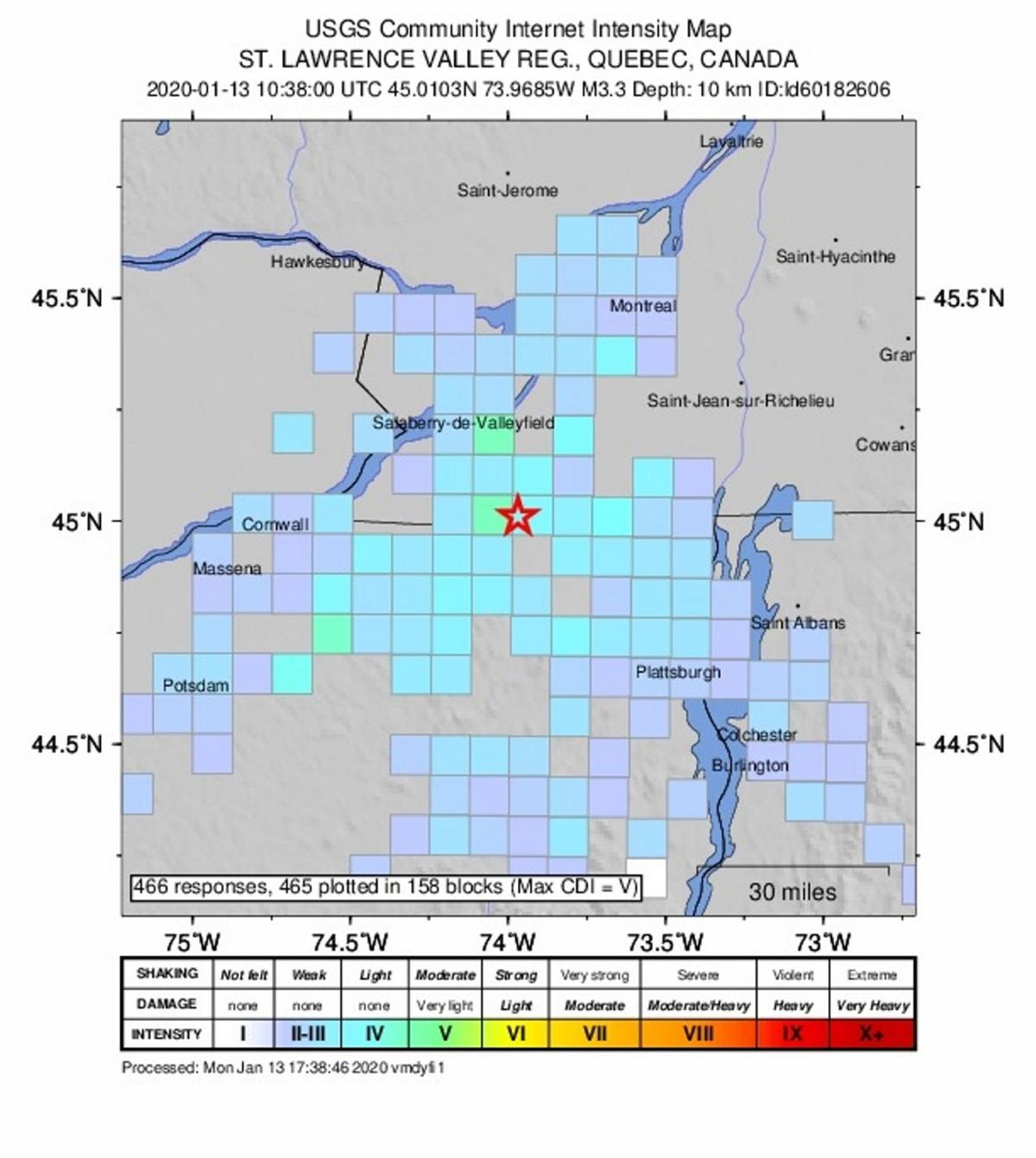 Earthquake in Quebec felt in Northern New York | St. Lawrence County ...