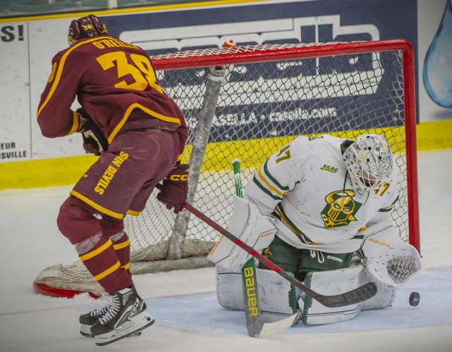 College men’s hockey: Campbell’s late goal salvages win for Clarkson vs ...