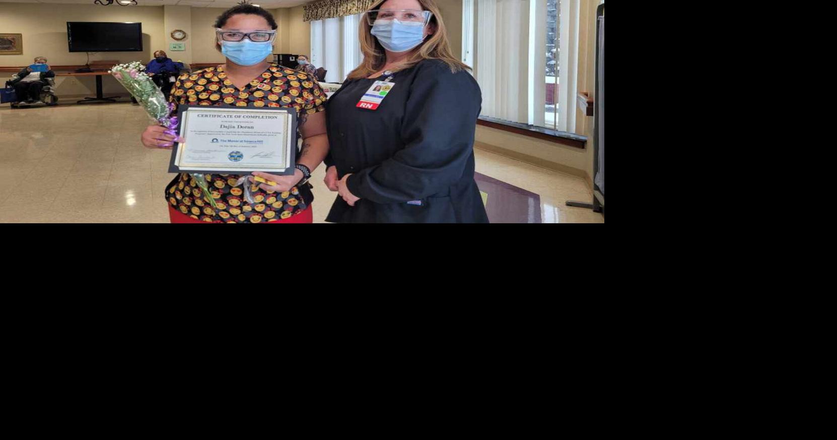 The Manor at Seneca Hill graduates three Certified Nursing Assistants ...