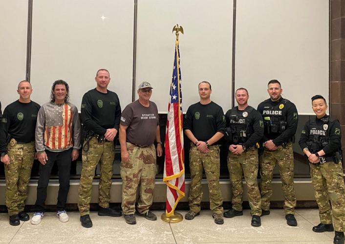 Fulton Police wear special uniforms supporting military families ...