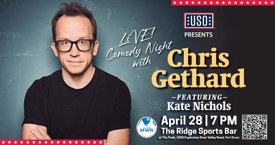 Comedian Chris Gethard’s to-do list lessens with upcoming Fort Drum ...