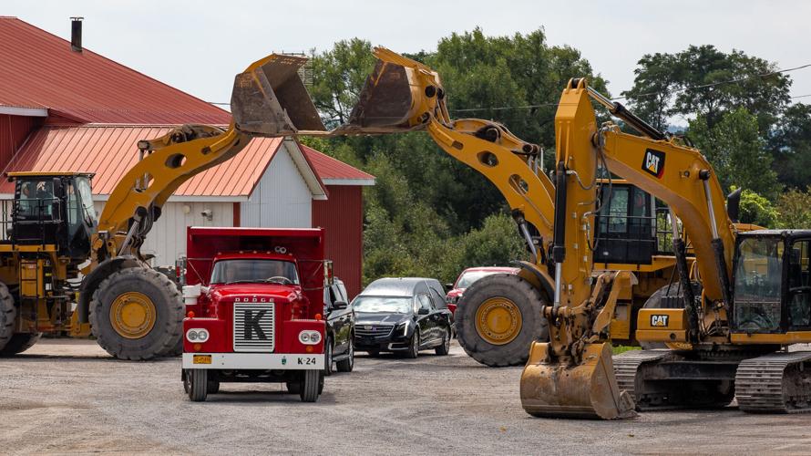 Procession of dump trucks honors late owner of Kings Quarry | Community ...