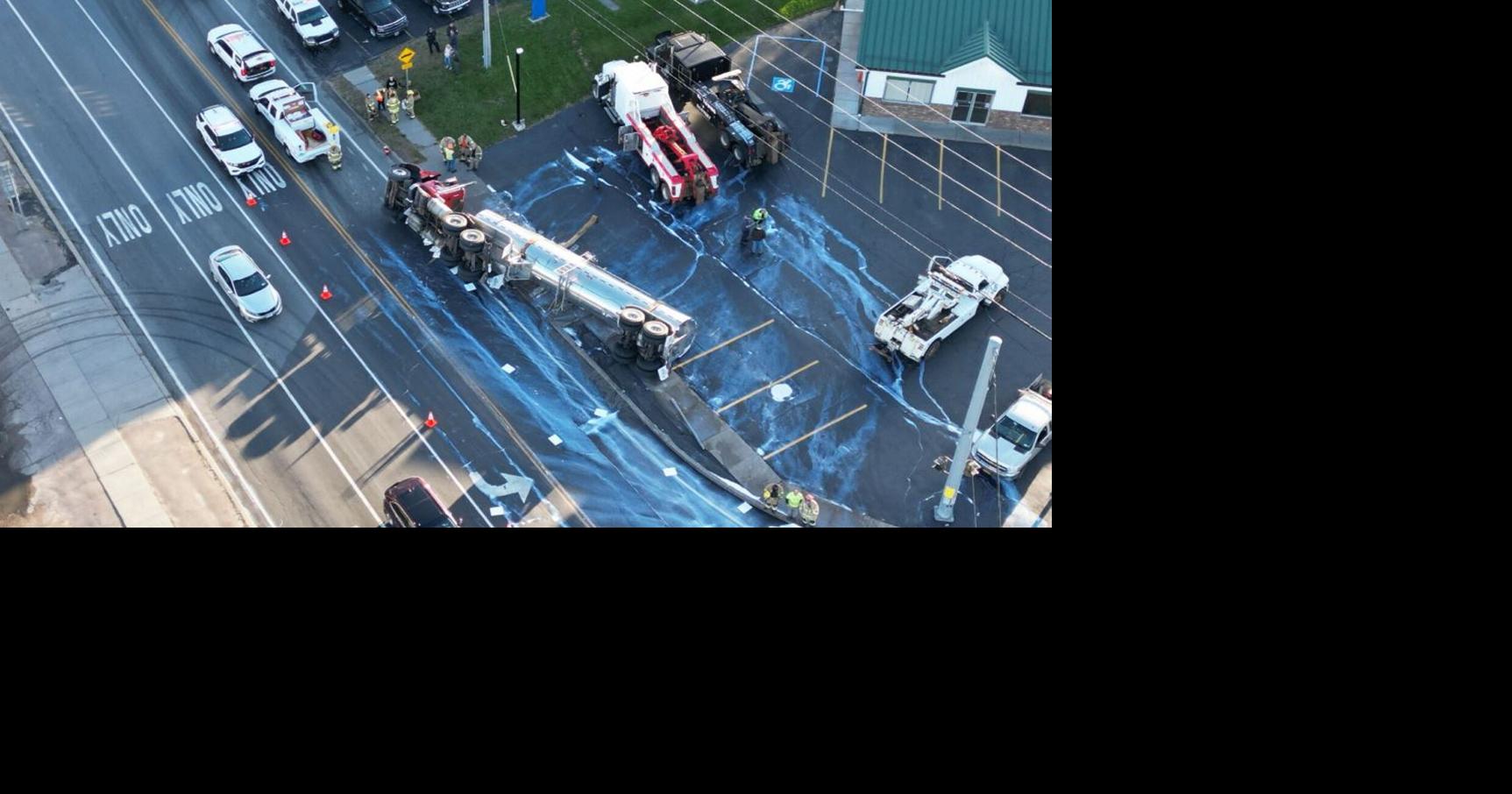 Speed a factor in Malone milk truck rollover, police say | Police ...