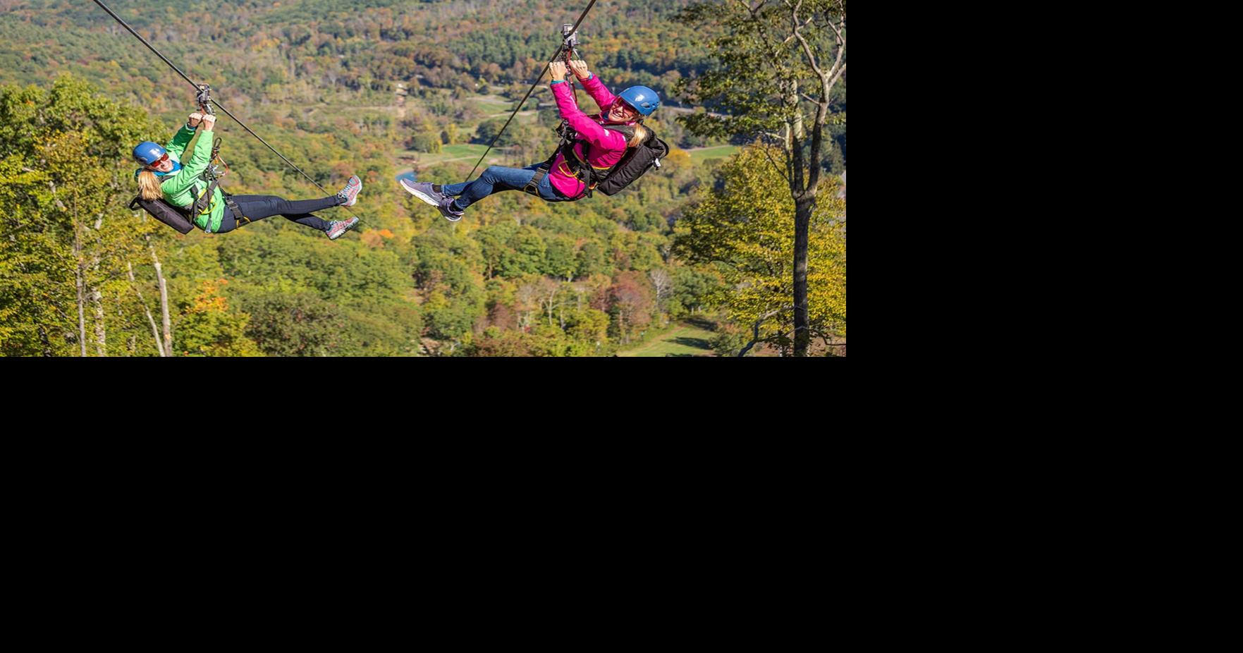 N.Y.’s Catamount Mountain Resort offers longest zip line in U.S ...