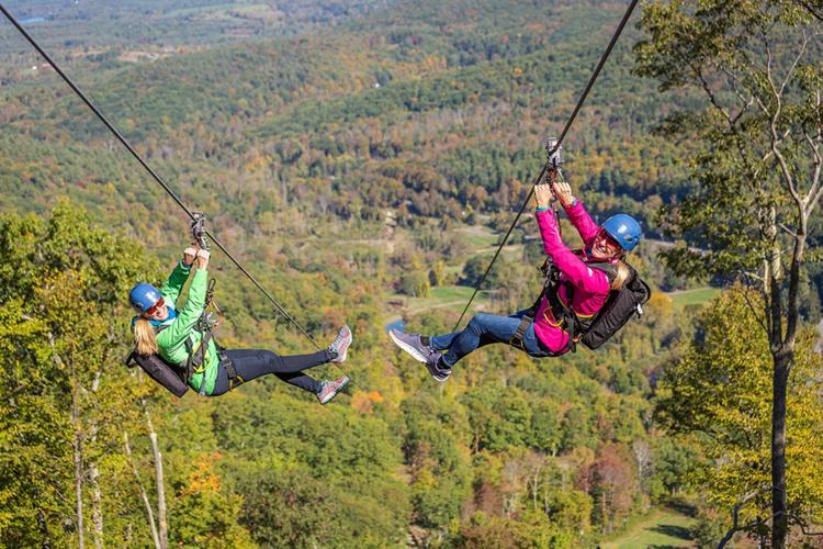 N.Y.’s Catamount Mountain Resort offers longest zip line in U.S ...