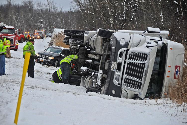 (VIDEO) I-81 crash: truck crushes Subaru but, miraculously, no one is ...