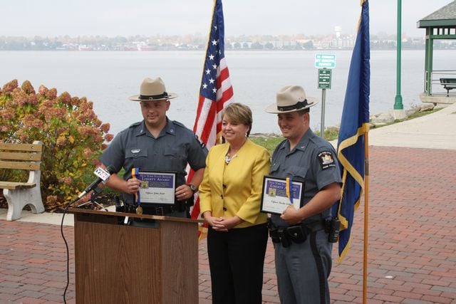 State park police officers honored for rescue | News | nny360.com